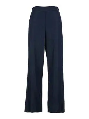 LEPLAIN Tech Fabric Tencel Trousers With Semi-elasticated Waist - Blu