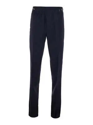 Givenchy Striped Tech Fabric Pants With Elasticated Waist And Adjustable Buckles - Blu