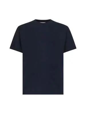 Givenchy Printed Back Panel Classic Crewneck Short-sleeve T-shirt - Blu