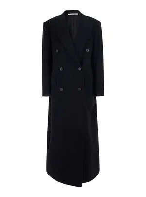 Tagliatore Classic Collar Tech Fabric Jacket With Button Front - Black