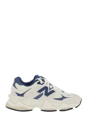 NEW BALANCE 9060 Tech Fabric Sneakers With Cushioned Sole And Logo Detail - Blu