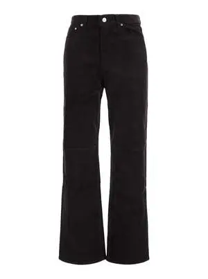 DUNST Essential Straight Corduroy Jeans With High Waist