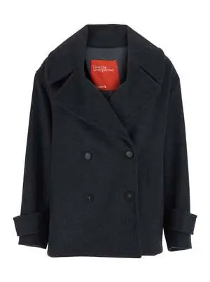 MERCI Regular-fit Lapel Jacket With Pockets - Grey