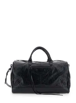 Balenciaga City Boston L Leather Shoulder Bag
