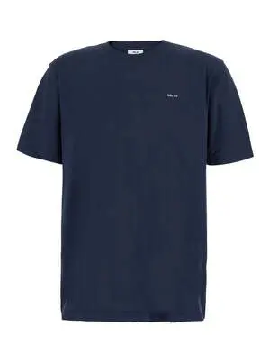 NN.07 Cotton Crew Neck Short Sleeve T-shirt - Blu