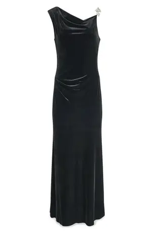 Donna Karan New York Stretch Velvet Gown
