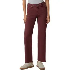 Kut From The Kloth High Waist Raw Hem Wide Leg Jeans - Claret