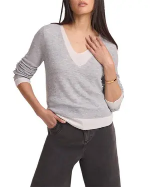 Mint Velvet Layered Detail Knit Top