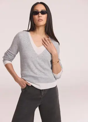 Mint Velvet Layered Detail Knit Top