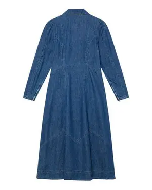 Mint Velvet Denim Midi Classic Collar Shirt Dress