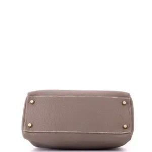 Hermès Kelly Handbag Togo With Gold Hardware 28 - Grey