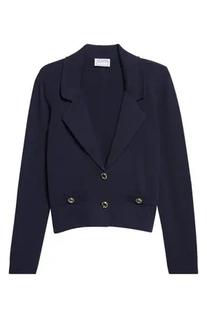 St. John Legacy Crepe Knit Jacket - Midnight