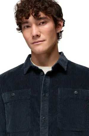 Prana Ridgecrest Long Sleeve Organic Cotton Corduroy Shirt - Nautical