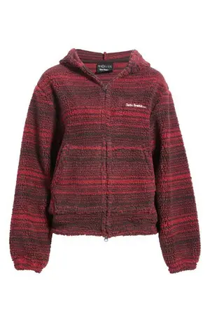IETS FRANS Borg Fleece Scuba Hoodie - Red