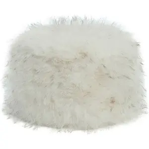 Apparis Margot Faux Fur Pillbox Hat - Blanc Multi