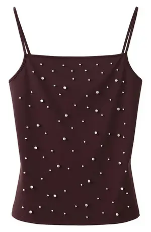 Mango Sparkly Strappy Knit Top