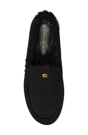 Donna Karan New York Gianna Faux Shearling Mule - Black