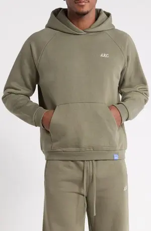 A.R.C. ACTIVE RECREATION COMFORT Raglan Sleeve Pullover Hoodie - Green