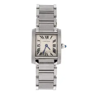 CARTIER Tank Francaise Quartz Watch Stainless Steel 20 - Metallic Silver