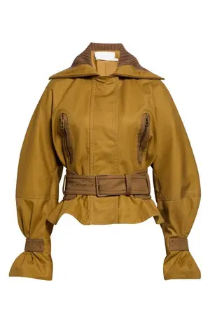 Zimmermann Valiant Drill Aviator Jacket - Chartreuse