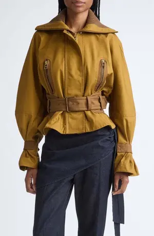 Zimmermann Valiant Drill Aviator Jacket - Chartreuse