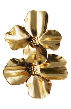 Mango Flower Drop Earrings