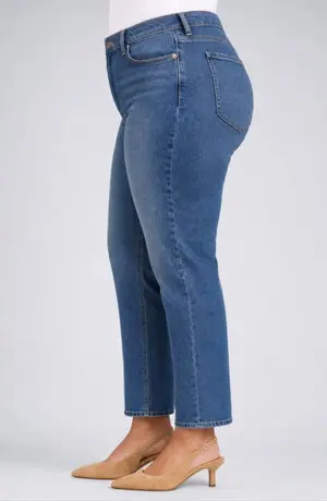 NYDJ Kasey High Waist Stovepipe Straight Leg Jeans - Aster