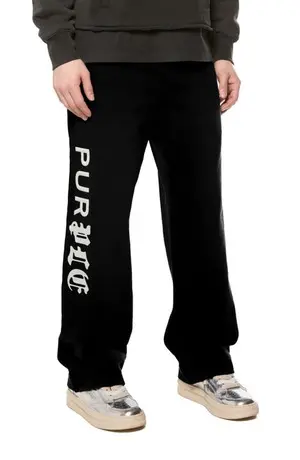 PURPLE BRAND Graphic Fleece Sweatpants