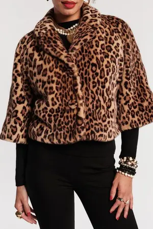 FRANCES VALENTINE Blaine Jacket Leopard - Multi