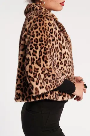 FRANCES VALENTINE Blaine Jacket Leopard