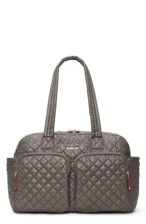 Mz Wallace Metro Large Nylon Gym Bag - Magnet