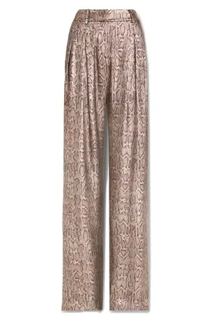 Ramy Brook Oscar Pleated Wide Leg Pants