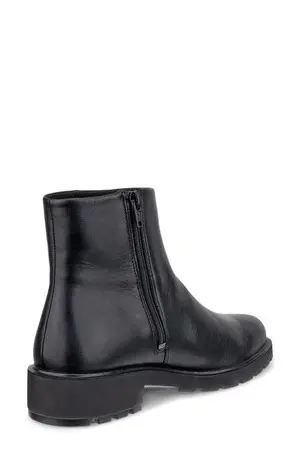 Ecco Metropole Vienna Waterproof Leather Bootie - Black