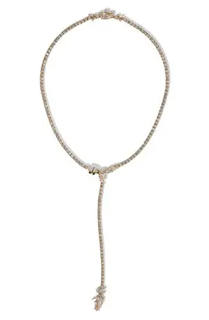 Nadri Cannes Reversible Cubic Zirconia Y-necklace - Gold