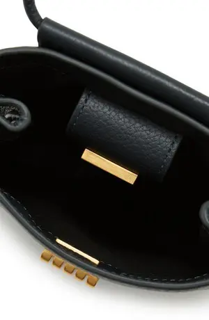 REISS Solene Leather Phone Crossbody Bag