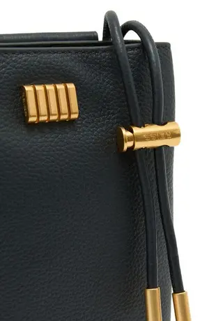 REISS Solene Leather Phone Crossbody Bag