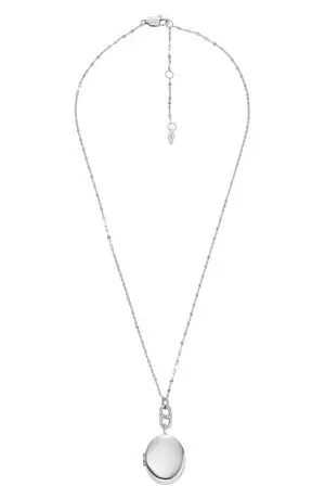 Fossil Heritage Locket Pendant Necklace