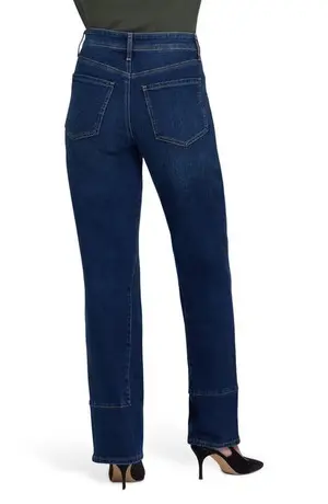 NYDJ Brooke High Waist Straight Leg Jeans