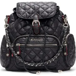 Mz Wallace Mini Crosby Backpack - Black