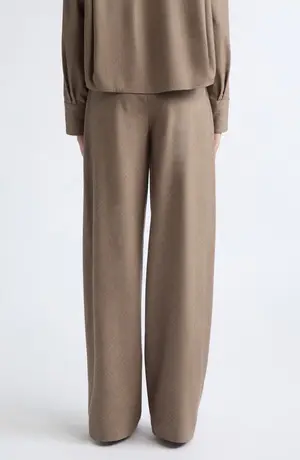 Maria Mcmanus Bias Cut Stretch Wool Trousers