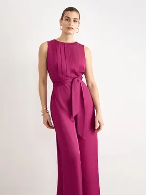 PHASE EIGHT Janine Pleat Detail Jumpsuit