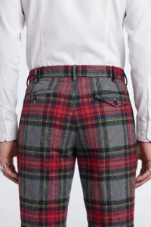 TWISTED TAILOR Cardosi Slim Fit Tuxedo Trousers