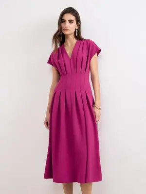 PHASE EIGHT Hanna Pleated Dress