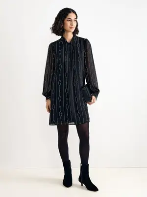 PHASE EIGHT Candice Long Sheer-sleeve Dress