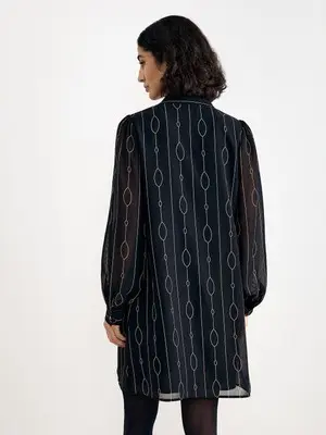 PHASE EIGHT Candice Long Sheer-sleeve Dress