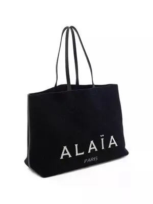 Alaïa Logo Knitted Tote Bag