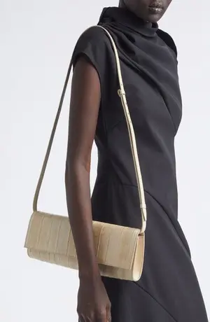 Proenza Schouler Hex Eel Leather Clutch - Ivory