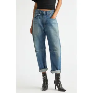 R13 Articulated Knee Boyfriend Jeans - Hackney Blue