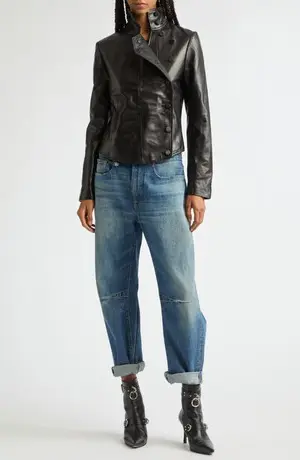 R13 Articulated Knee Boyfriend Jeans