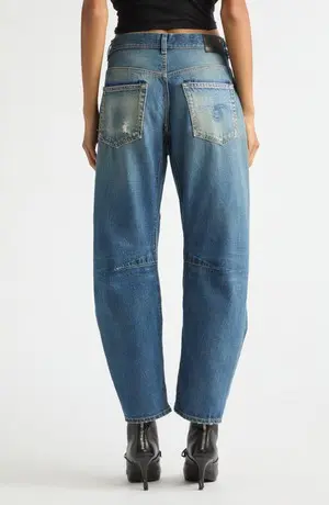 R13 Articulated Knee Boyfriend Jeans